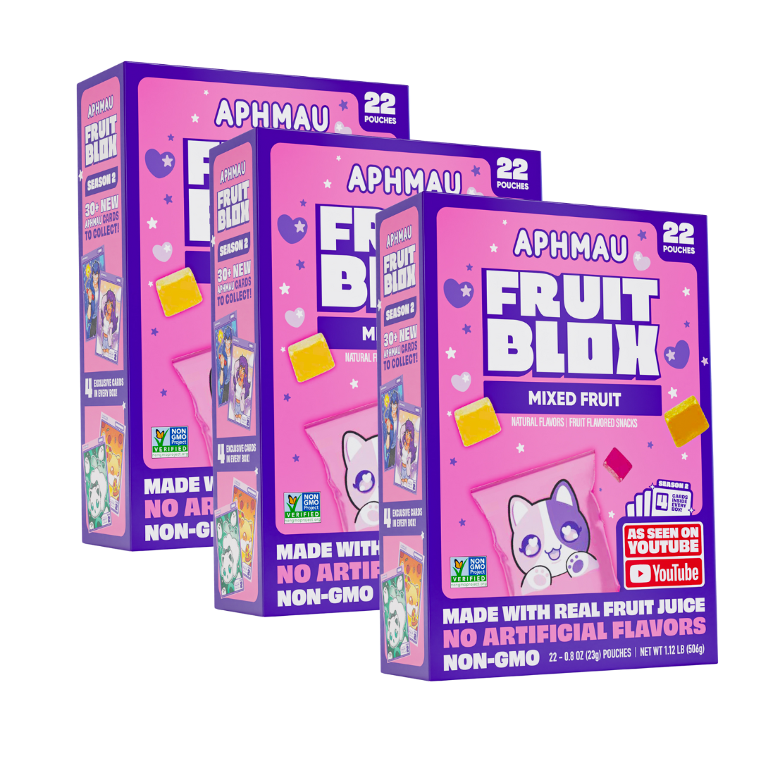 FruitBlox Aphmau Mixed Fruit Snacks, 66 Count