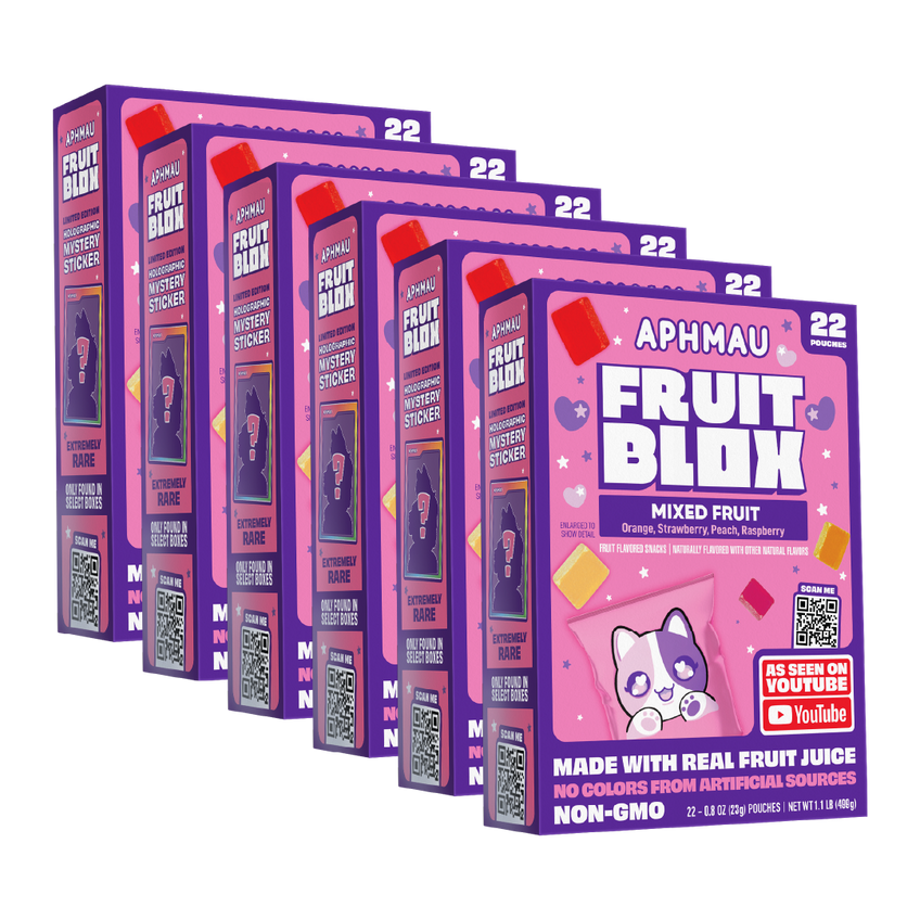 FruitBlox Aphmau Mixed Fruit Snacks, 132 Count