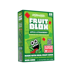 FruitBlox Unspeakable Apple Strawberry Fruit Snacks, 22 Count
