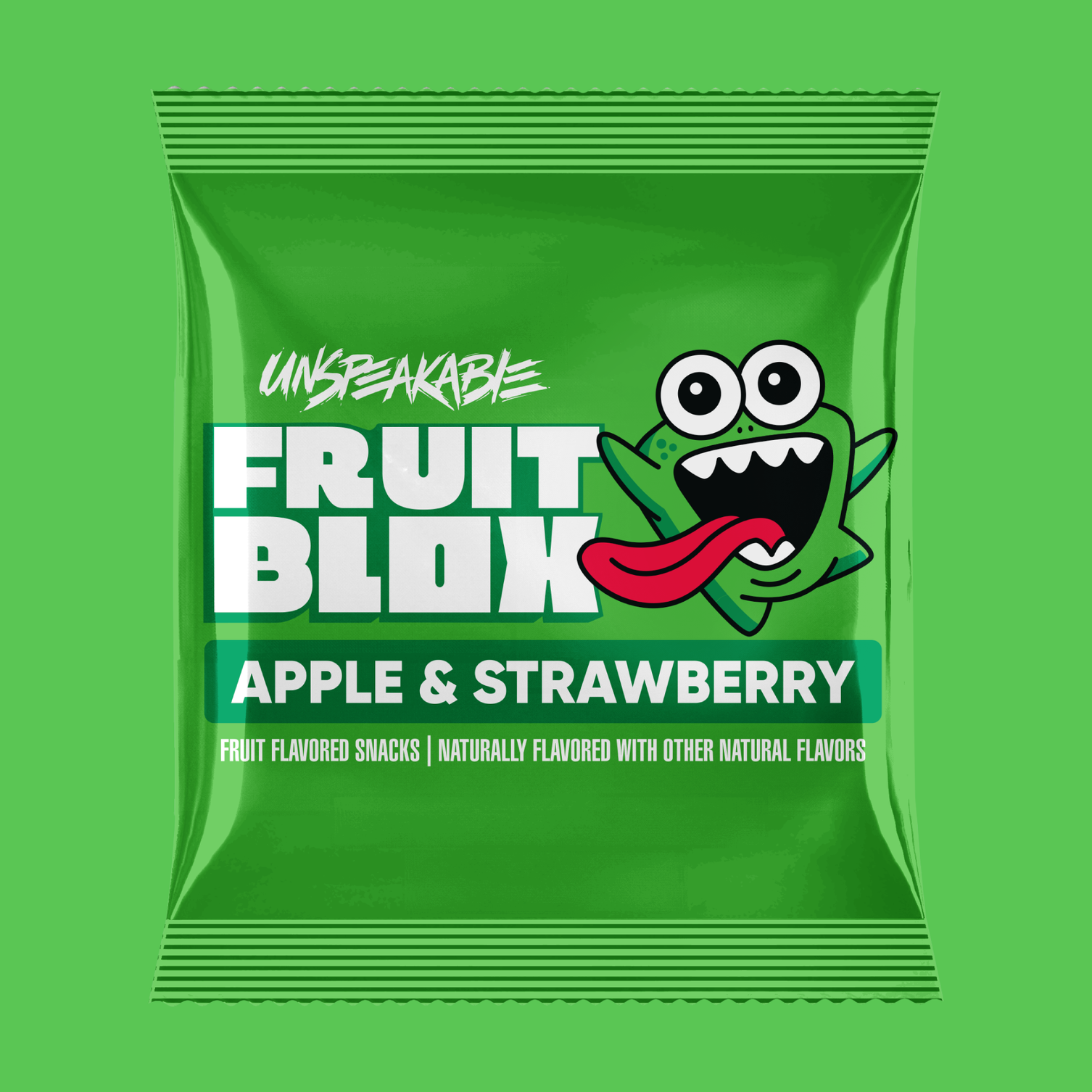FruitBlox Unspeakable Apple Strawberry Fruit Snacks, 22 Count