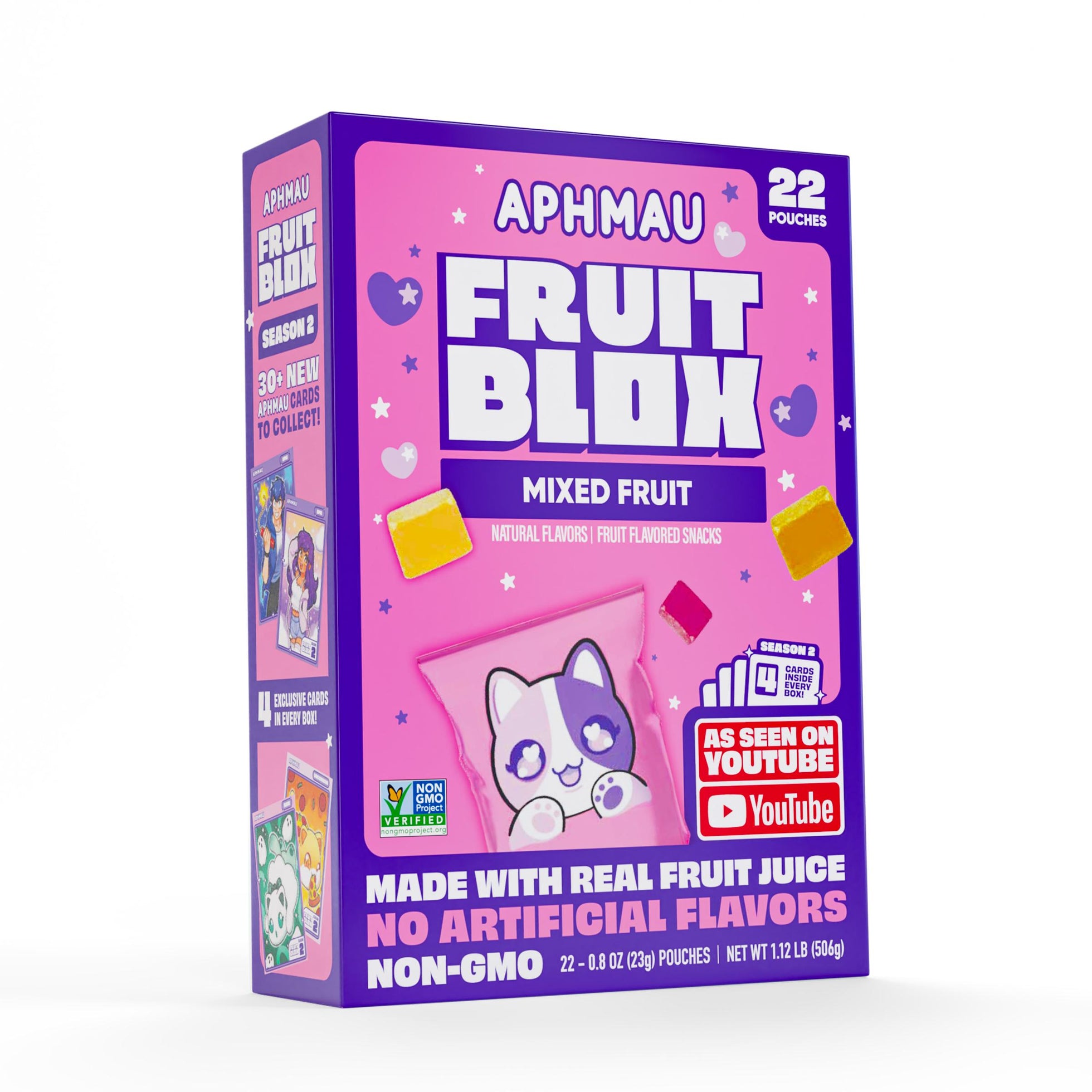 FruitBlox Aphmau Mixed Fruit Snacks, 132 Count