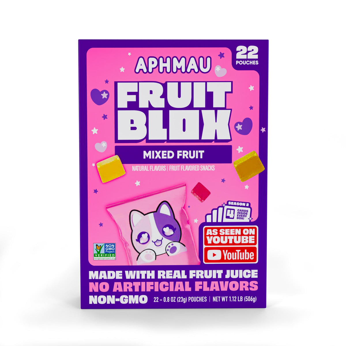 FruitBlox Aphmau Mixed Fruit Snacks, 132 Count