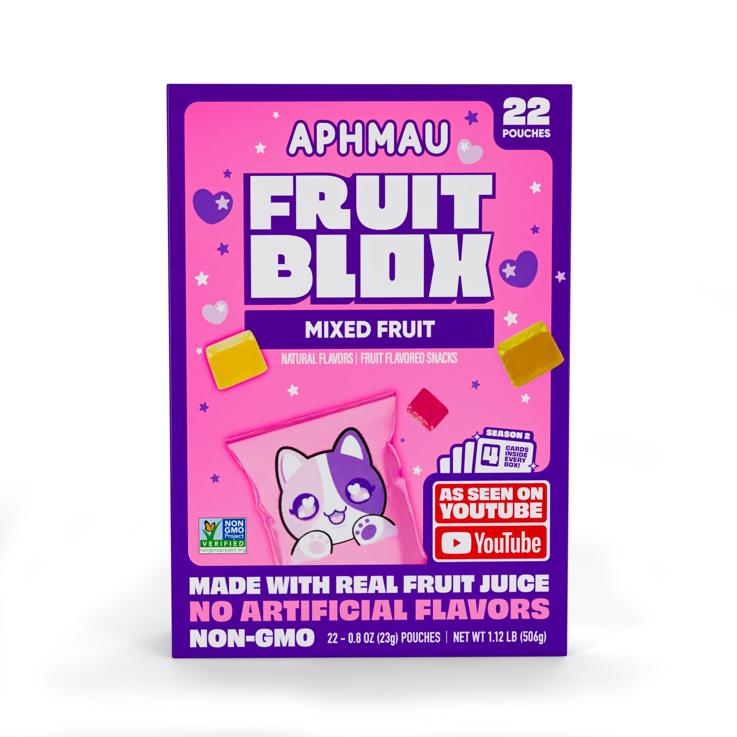 FruitBlox Aphmau Mixed Fruit Snacks, 132 Count