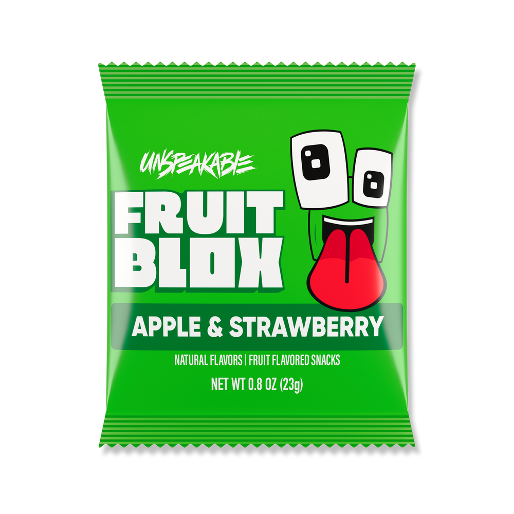 FruitBlox Unspeakable Apple Strawberry Fruit Snacks, 22 Count